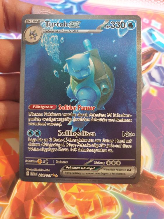 Turtok ex - Pokemon Karte - 200/165 DE (Neu (gemäss Beschreibung)) in ...