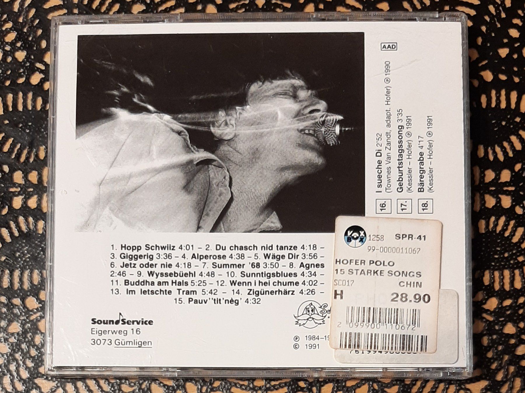 Polo Hofer - 15 starke Songs +3, CH Mundart Rock Album 1991 (Gebraucht ...