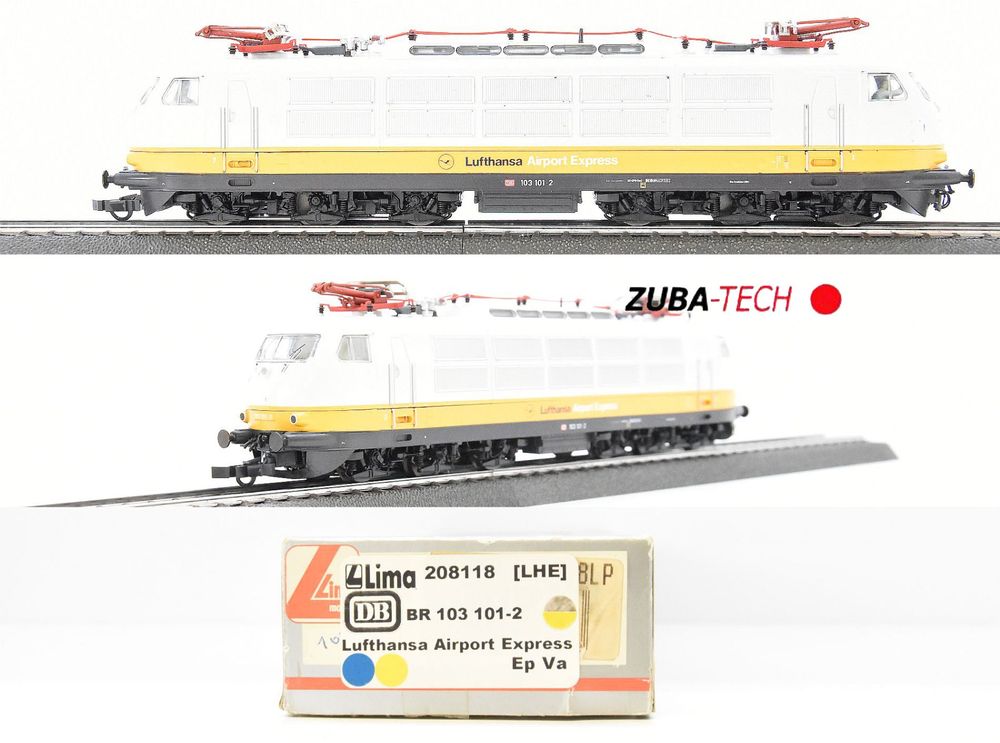 Lima E-Lok BR 103 DB Lufthansa Airport Express H0 GS Analog (Gebraucht ...