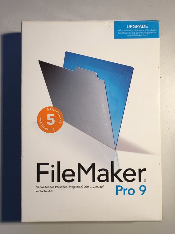 File Maker Pro 9 mit Upgrade (Gebraucht) in Basel für CHF 5 – mit ...