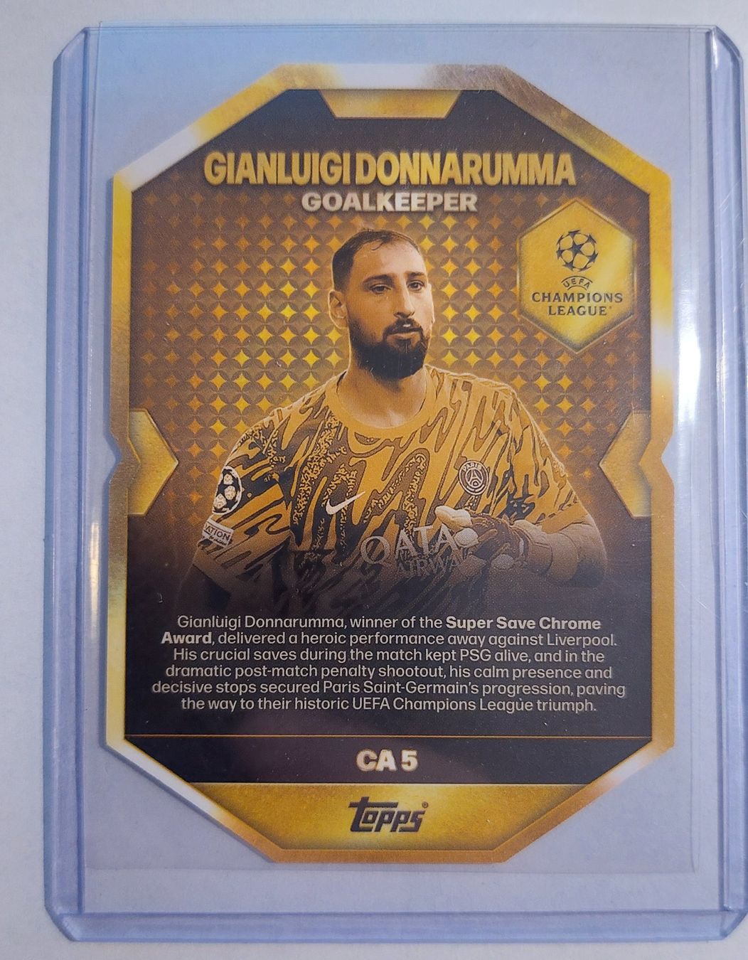 Topps 2025 Match Attax Chrome Award Shield Donnarumma WOW (Gebraucht ...