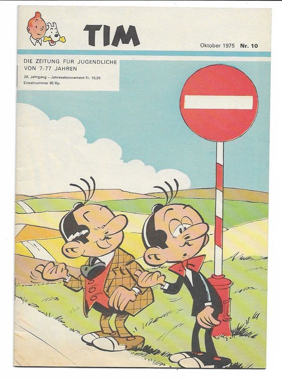 TIM Zeitung Nr.10 1975, ATAR Verlag , Mit Hergé's Tim Comic (Gebraucht ...