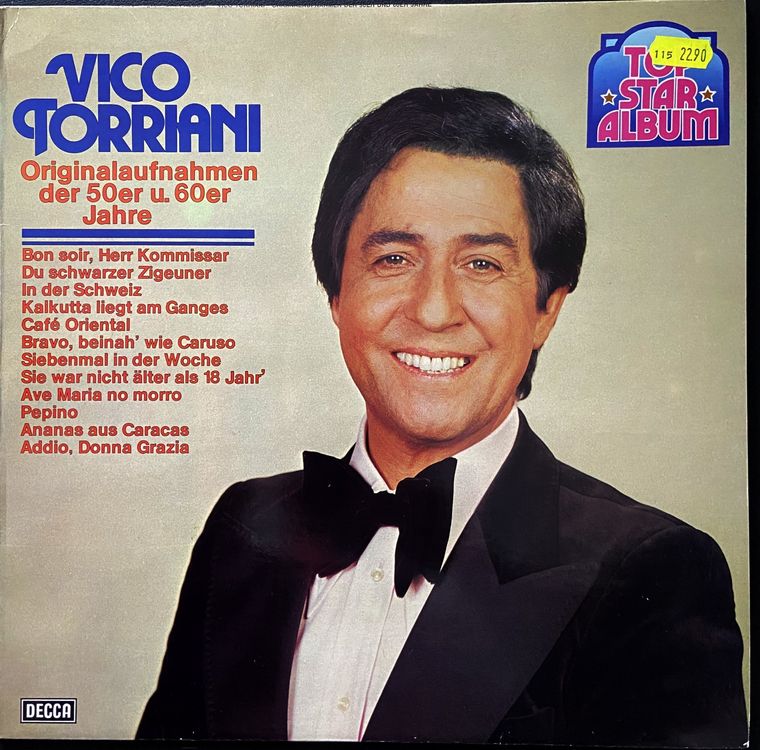 Vico Torriani - Originalaufnahmen der 50er und 60er Jahre (Gebraucht ...