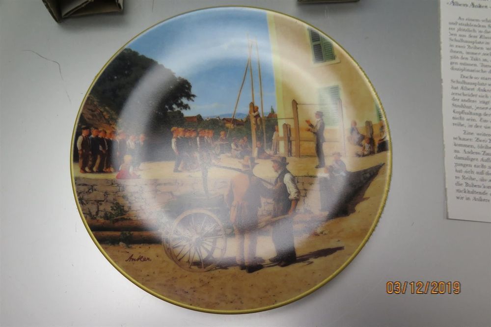 Die Turnstunde A. Anker Wandteller #20 (Gebraucht) in Oberdorf BL für ...