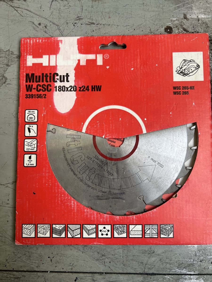 Hilti MultiCut W-CSC 180x20 Z24 HW Sägeblatt - Neu! (Neu und originalverpackt) in Mellingen für ...
