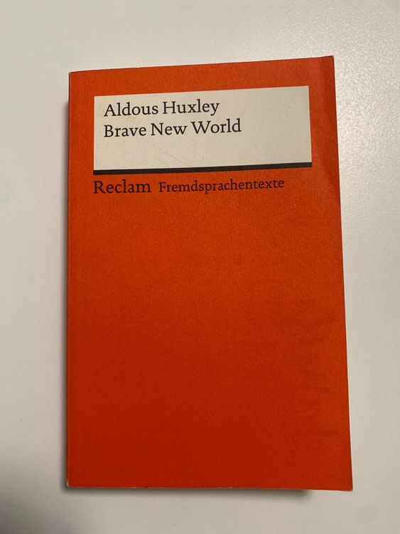 Aldous Huxley - Brave New World (Reclam) (Gebraucht) in Burgdorf für ...