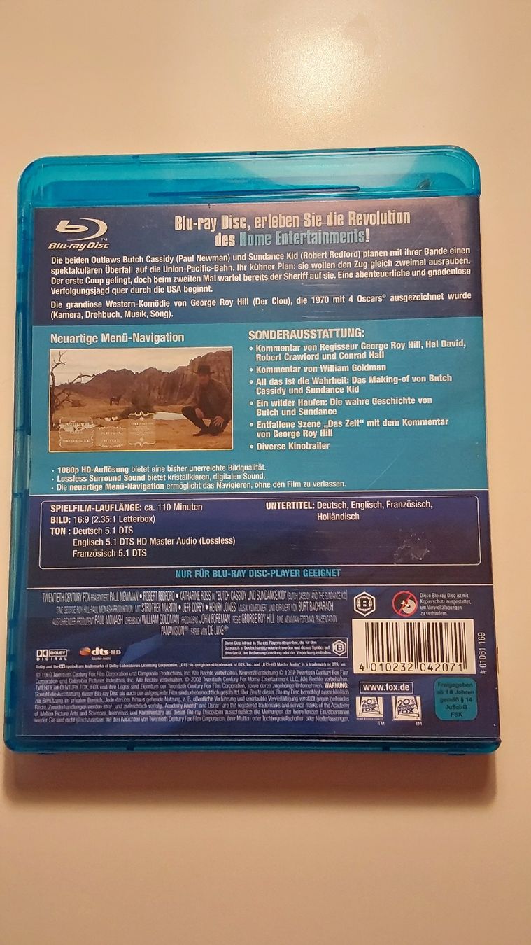 Butch Cassidy & Sundance Kid - Blu-ray - Top Zustand! (Gebraucht) in ...