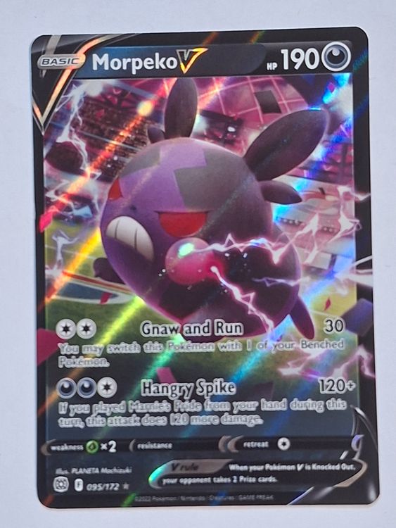 Morpeko V Full Art Holo Karte 095/172 EN 2022 (Neu (gemäss Beschreibung ...