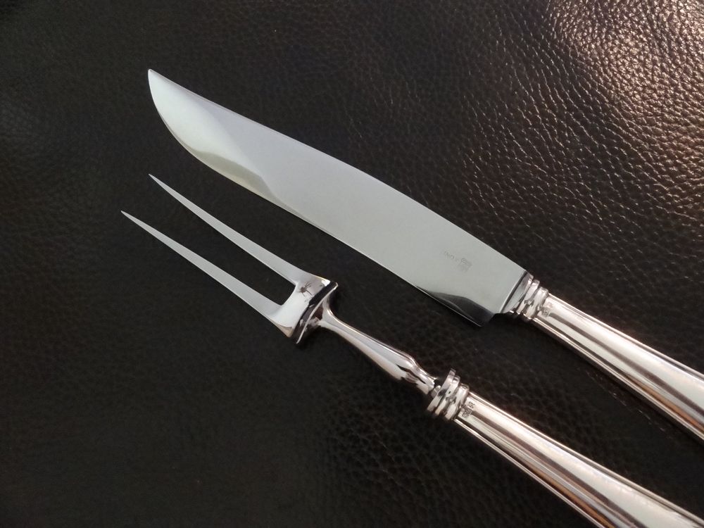 GRANDE COUVERTS A GIGOT JEZLER LA REINE ARG. 800 COMME NEUF (Neu ...