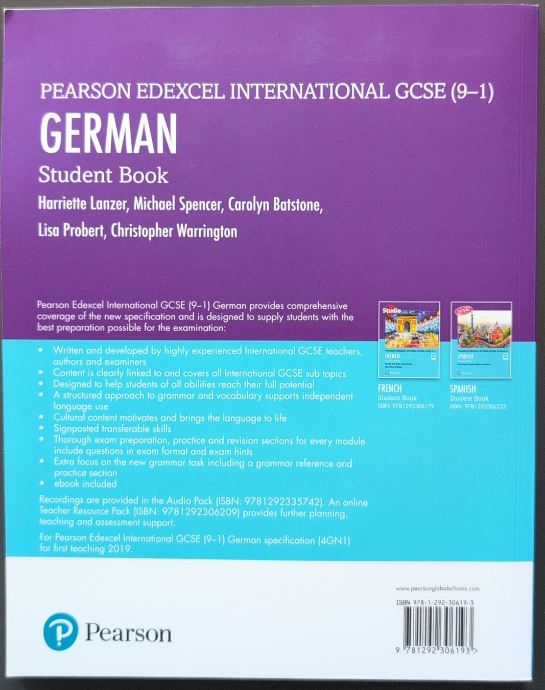 Pearson Edexcel German GCSE 9-1 Student Book - Excellent! (Gebraucht ...