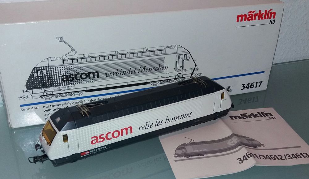 Märklin 34617 - E-Lok 460 SBB "Ascom" - Delta/digital (Gebraucht) in ...