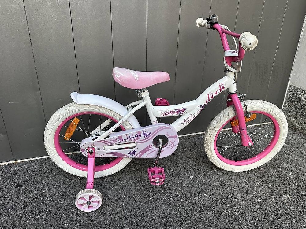Bicicletta da bambina con rotelle 16 (Gebraucht) in Quartino für CHF 20 ...