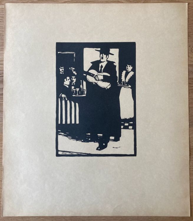 Holzschnitt Sänger, von Max Bucherer (ID b5074) (Gebraucht) in ...