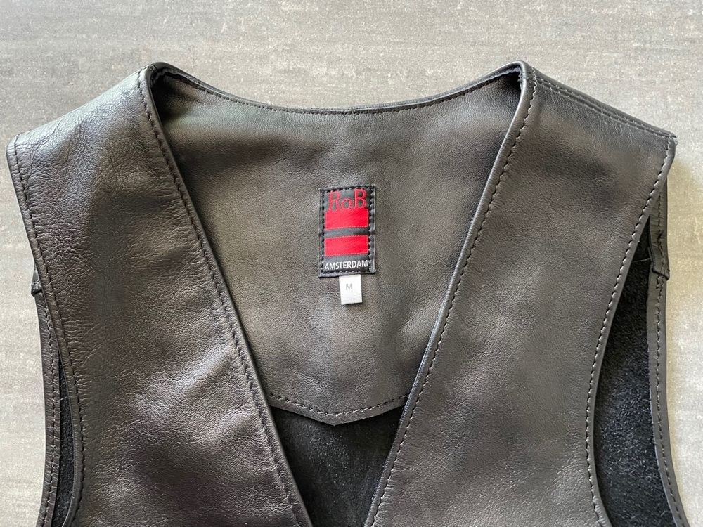 RoB Amsterdam Lederweste – Grösse M - neuwertig | Kaufen auf Ricardo