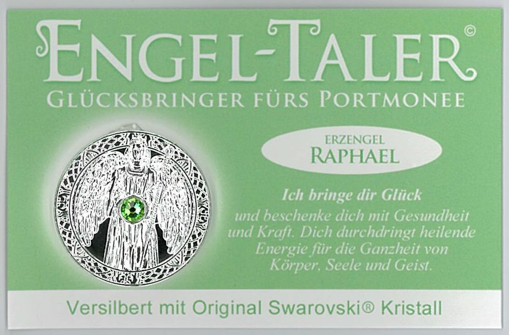 Engeltaler versilbert - Erzengel Raphael (Neu und originalverpackt) in ...