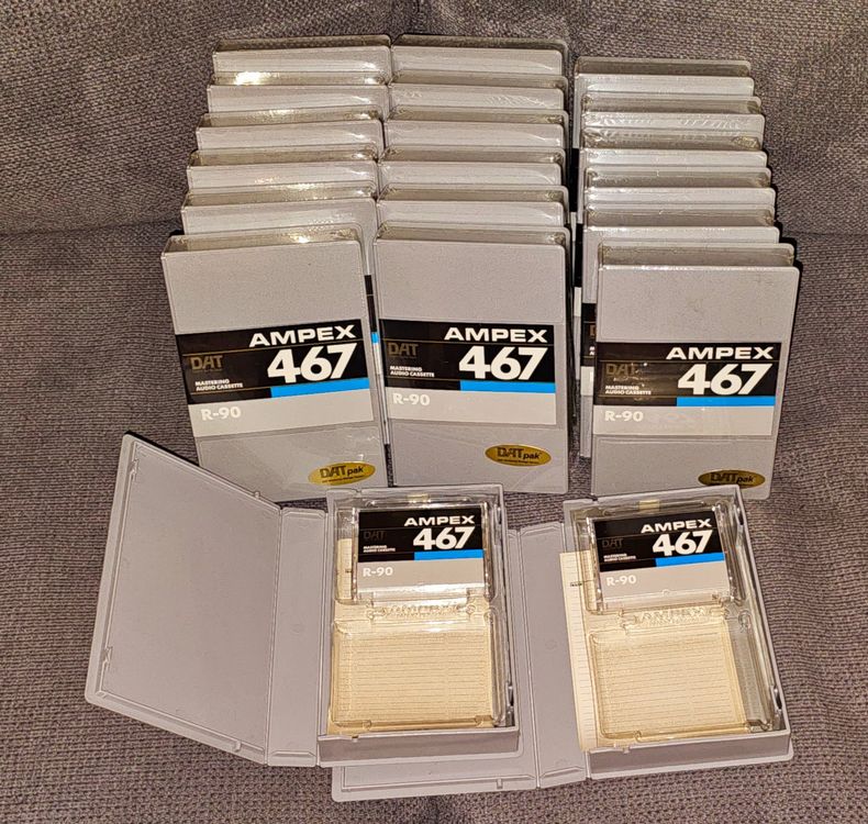💥AMPEX"467 r.90"cassettes DAT professional💥spécial&rare!! (Neu und ...