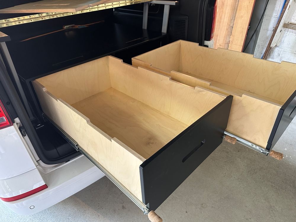 Transportbox / Campingbox mit Schubladen VW T5/T6/T6.1 (Gebraucht) in ...