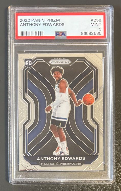 NBA Anthony Edwards 2020 Prizm Rookie Card PSA 9 (Neu (gemäss ...