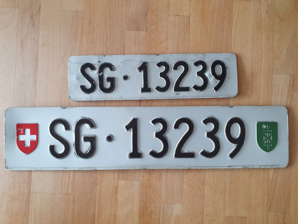 Kontrollschild / Autonummer SG 13239 | Kaufen auf Ricardo