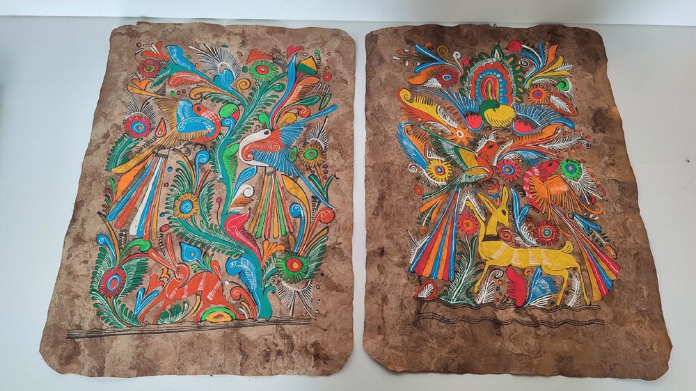 Mexikanische Malereien | Handgemalen auf Amatl Papier (91) (Gebraucht ...