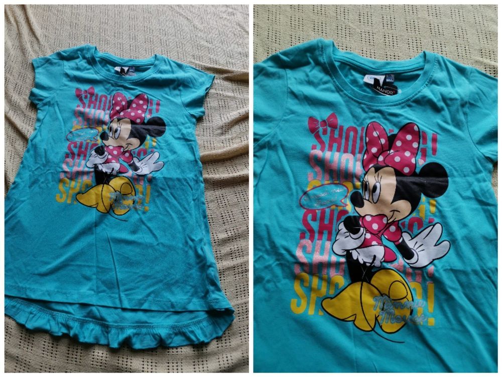 Kleid / Oberteil shirt Gr 122 128 Minnie Maus neu mit etiket (Neu und originalverpackt) in ...