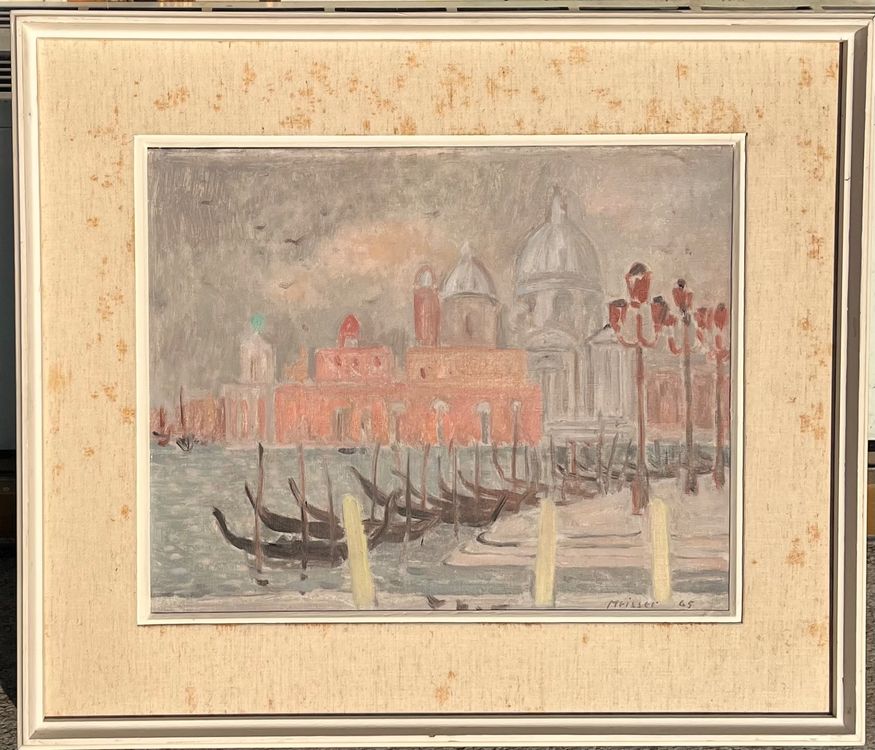 Leonhardt Meisser (1902-1977) Venedig Szene Gemälde (Gebraucht) in Root ...
