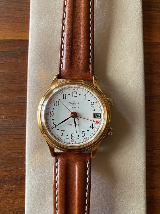 Vintage Swiss Made Armbanduhr Tavernier, Automatic m. Wecker (Gebraucht ...