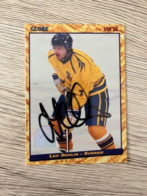 Leif Rohlin original Signierte Semic Sport Cards Schweden 95 (Gebraucht ...
