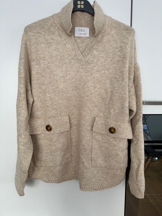 Pullover mit Taschen in Beige Grösse S (Neu (gemäss Beschreibung)) in ...