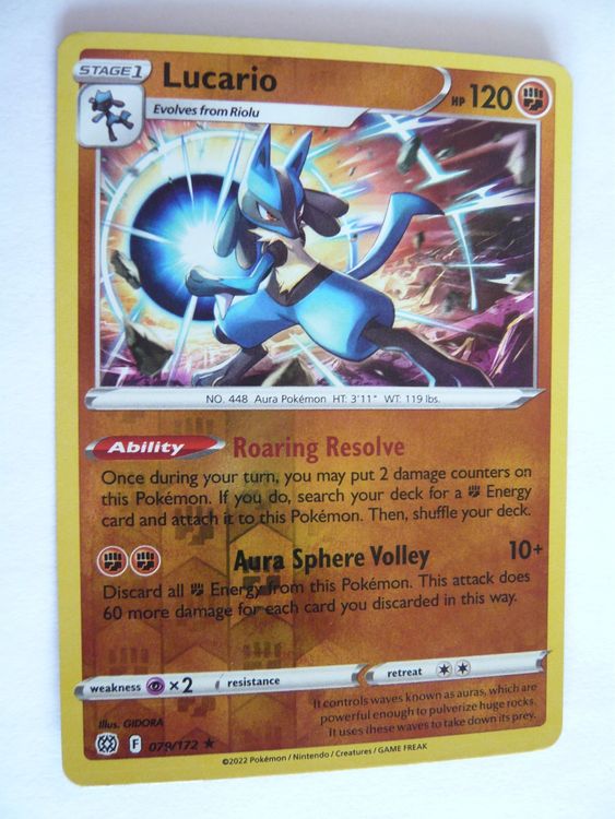 POKEMON REVERSE LUCARIO ANGLAIS (Gebraucht) in Echallens für CHF 1 ...