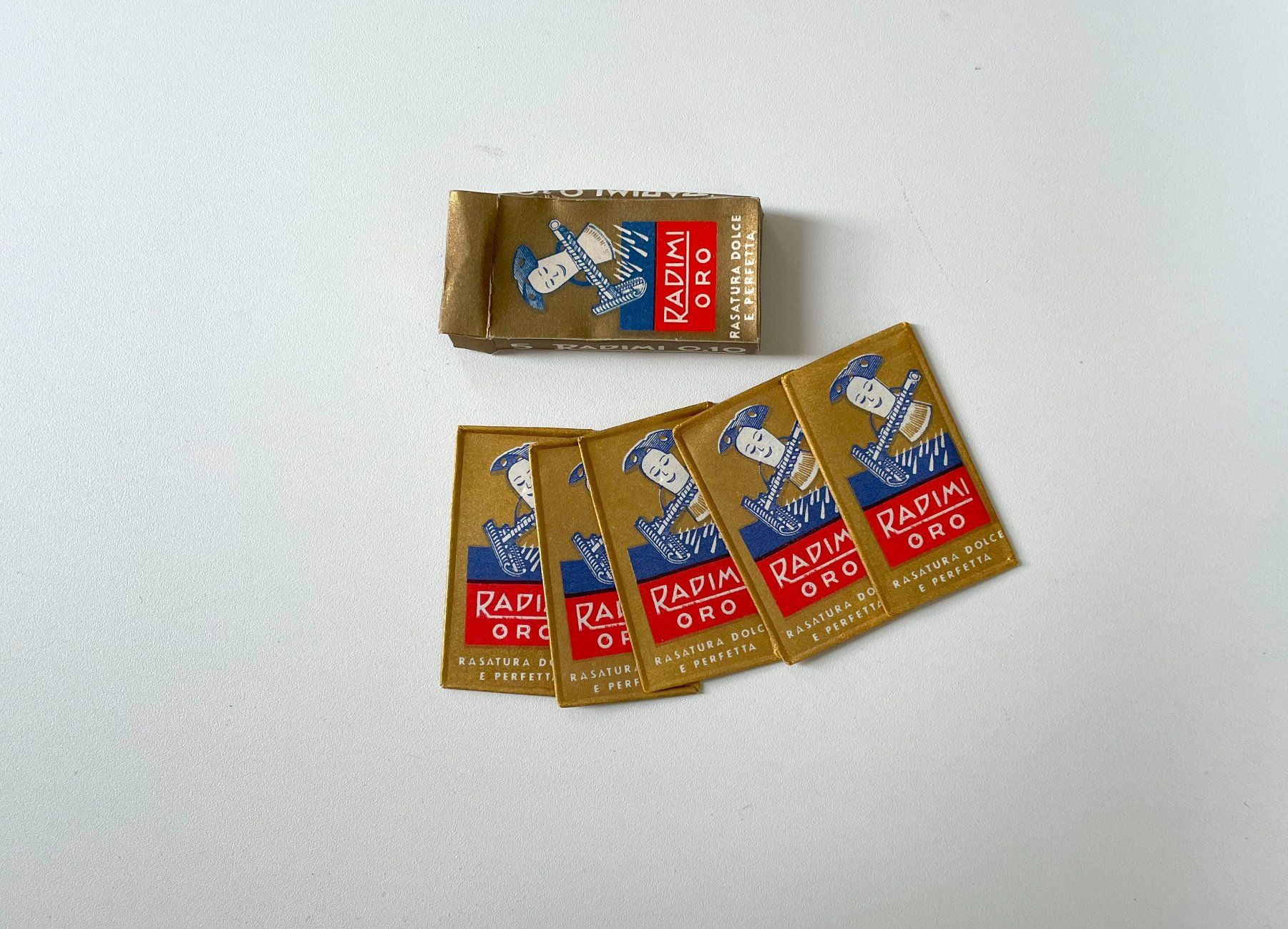 Rasierklingen RADIMI ORO Schächtelchen m. 5 Original-Klingen (Neu und ...