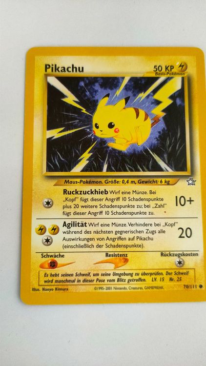Pikachu - Pokemon - Neo Genesis (Gebraucht) in Subingen für CHF 3 – mit ...