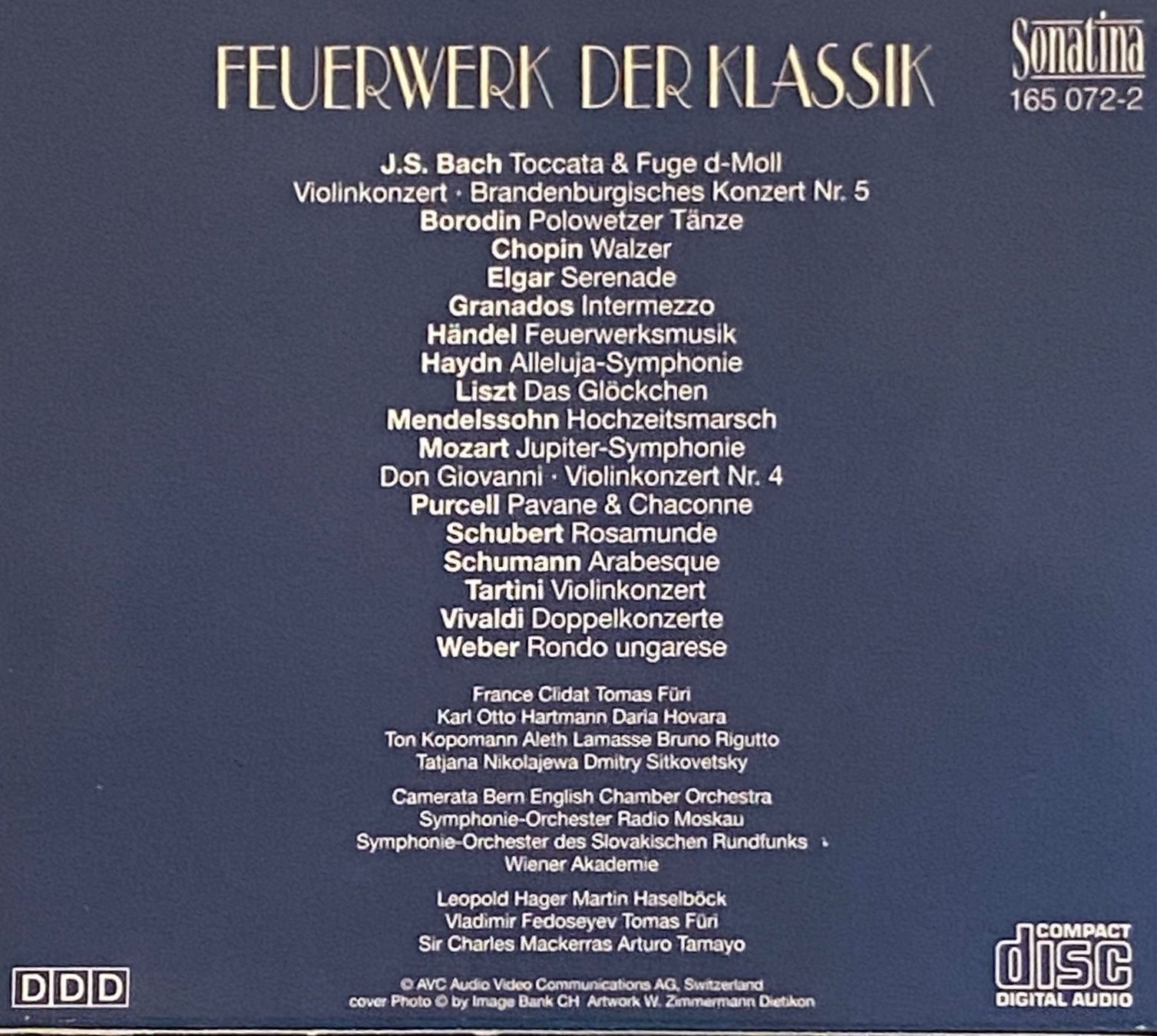 4 CDs FEUERWERK DER KLASSIK • Mozart • Bach • Händel • Haydn (Gebraucht ...