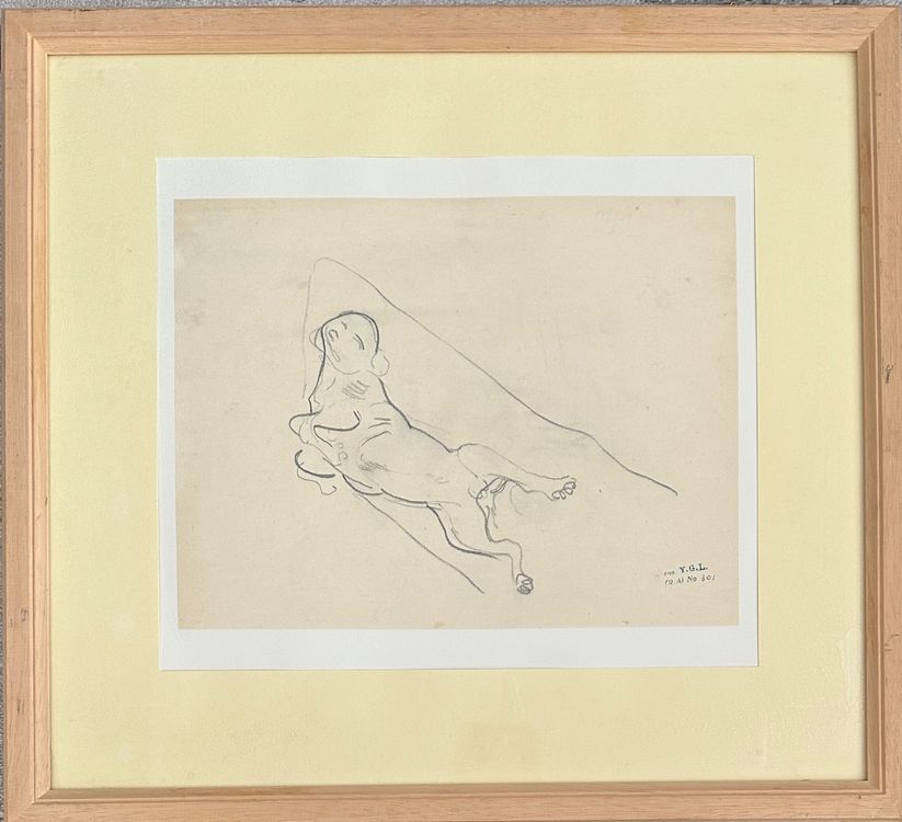 René Viktor Auberjonois (1872-1957) Hund Zeichnung | Kaufen auf Ricardo