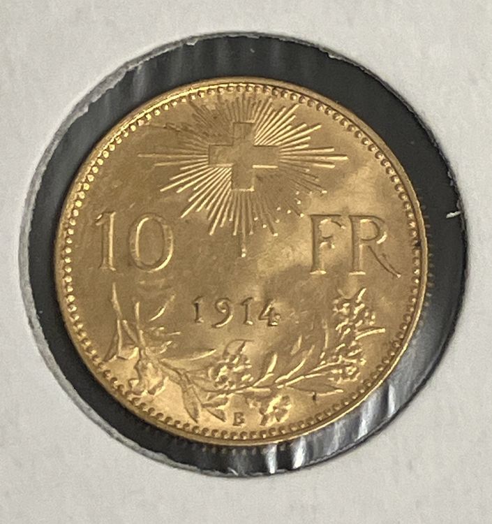 10 FR. GOLD VRENELI 1914 (Gebraucht) in Oberwil BL für CHF 269 – mit ...