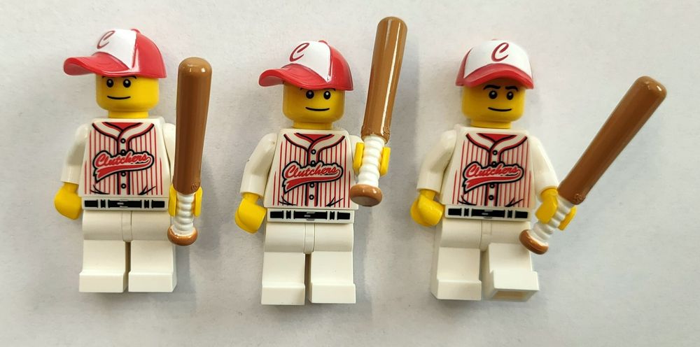 Lego Minifigur Clutchers Baseball Player 3 Stück | Kaufen auf Ricardo