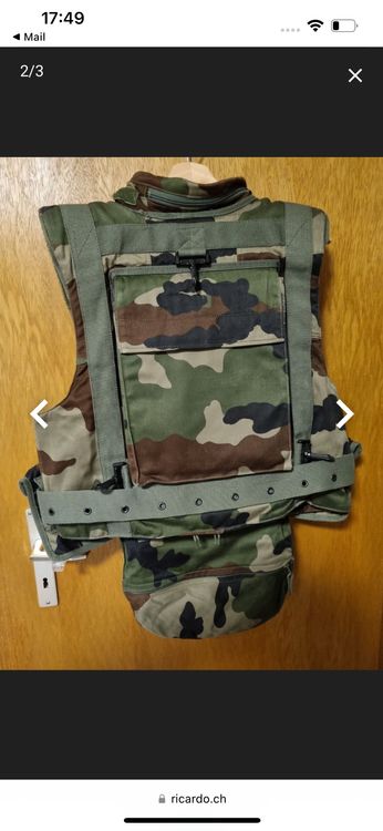 Fremdenlegion Splitterschutzweste S3 (Gebraucht) in Krauchthal für CHF ...
