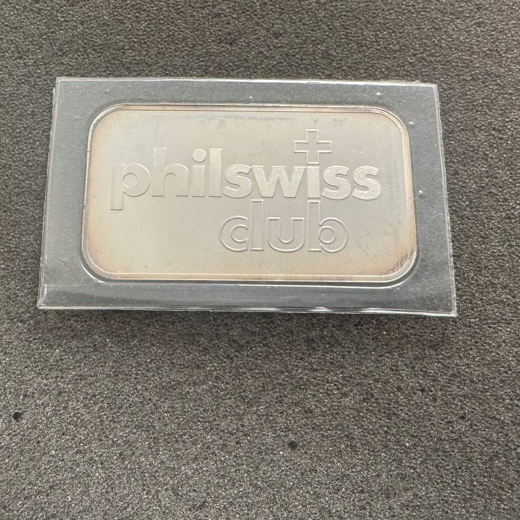 1 Unze Silber Barren philswiss ovp (Gebraucht) in Reitnau für CHF 40 ...