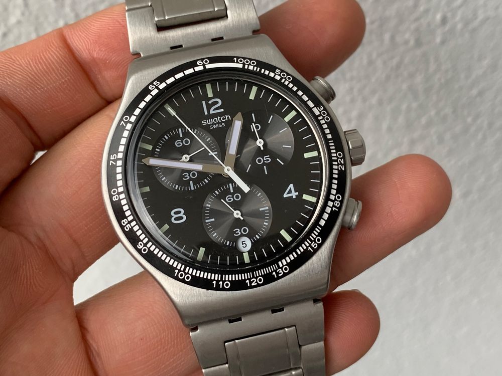 SWATCH acier homme 43mm fonctionne (Gebraucht) in Biel/Bienne für CHF ...