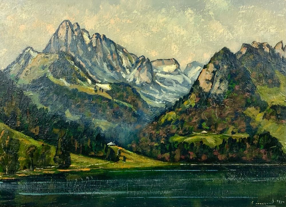 Max Clemént (1912-1995) Berglandschaft Gemälde (Gebraucht) in Root für ...