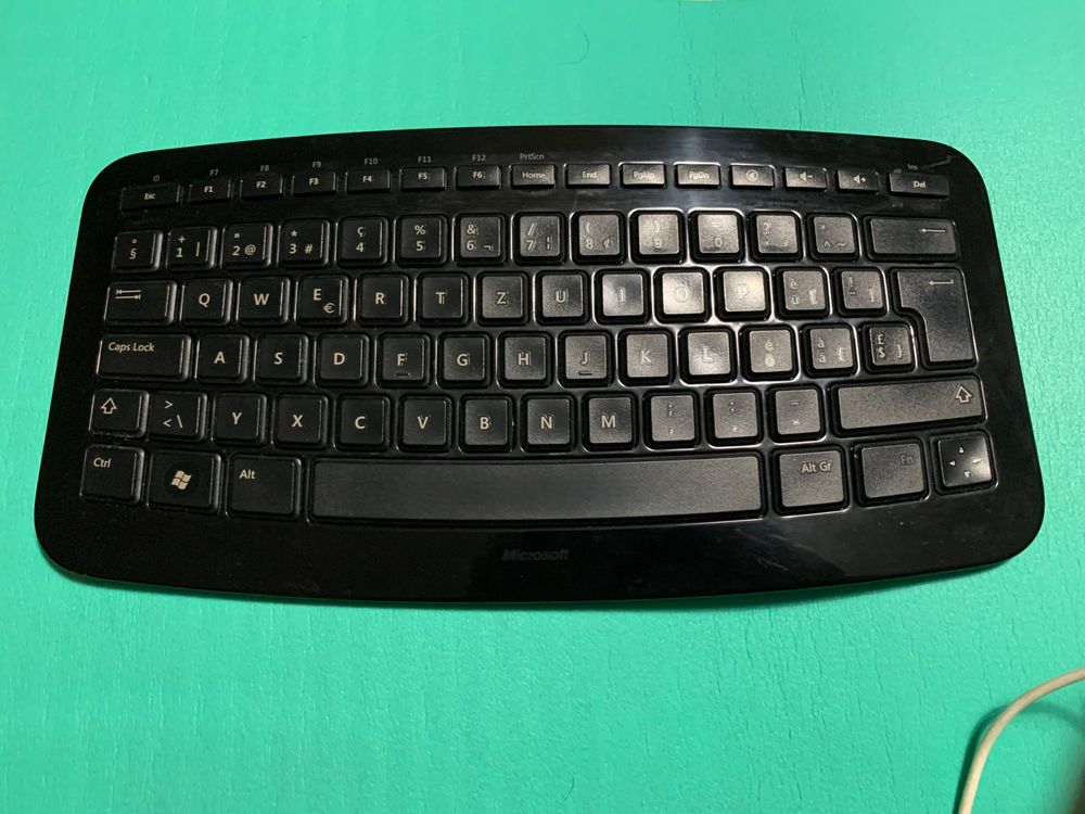 Microsoft Arc Keyboard Schwarz (selten) - ideal für Laptop (Gebraucht ...
