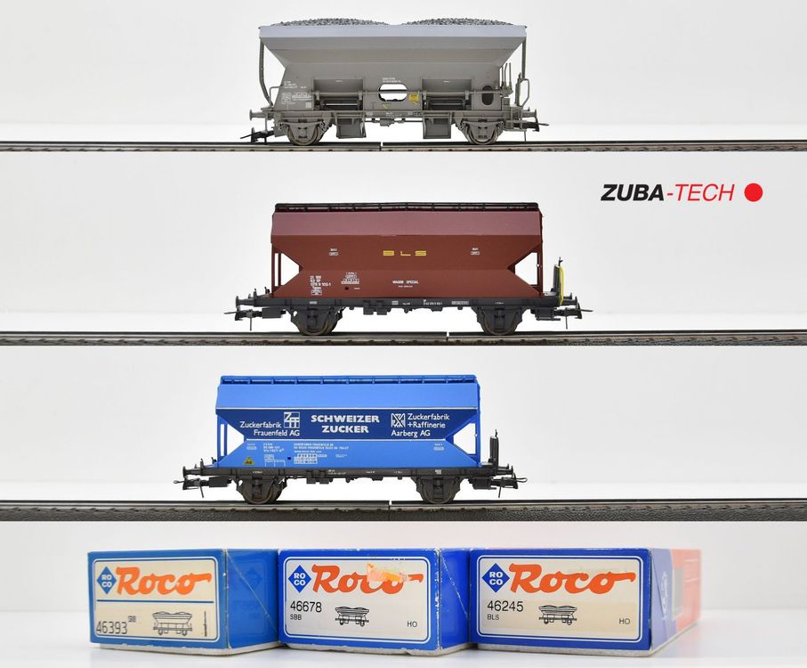 Roco 3x Selbstentladewagen-Set SBB H0 GS mit OVP (Gebraucht) in St ...