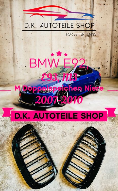 BMW E92 E93 M3 Nieren 3 Serie M Doppelspeichen Kühlergrill (Neu und originalverpackt) in ...