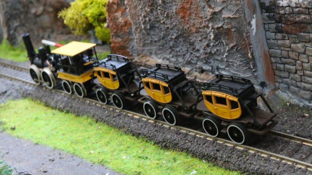 Bachmann H0: schöne Dampflok DeWitt Clinton Set GS Analog (Gebraucht ...