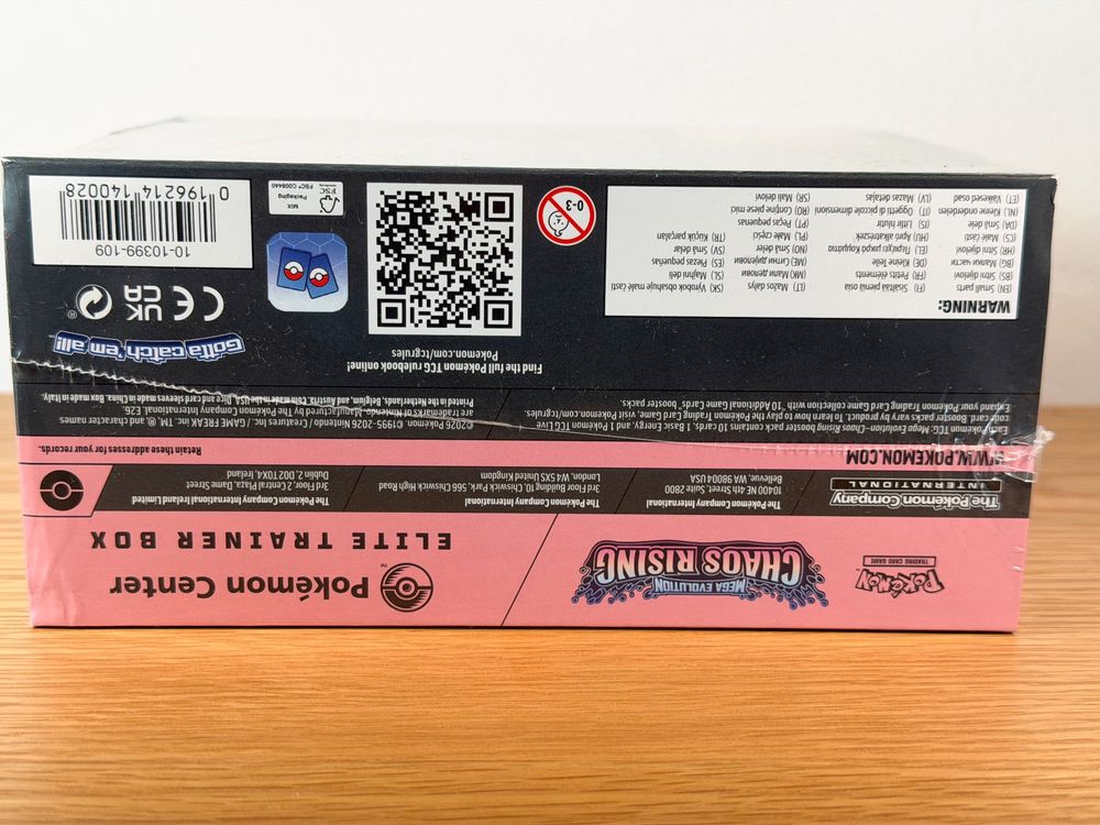 Pokémon Chaos Rising Pokémon Center Elite Trainer Box ETB EN (Neu und ...