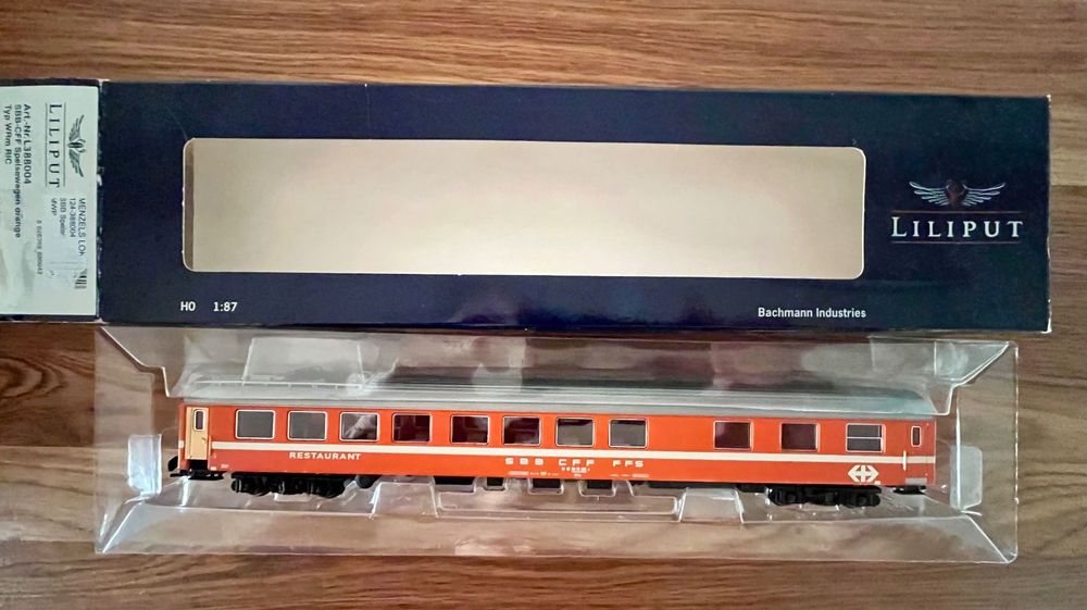 SBB-CFF-FFS, Speisewagen, Typ RIC WRm, Orange (Gebraucht) in Chexbres für CHF 50 – mit Lieferung ...