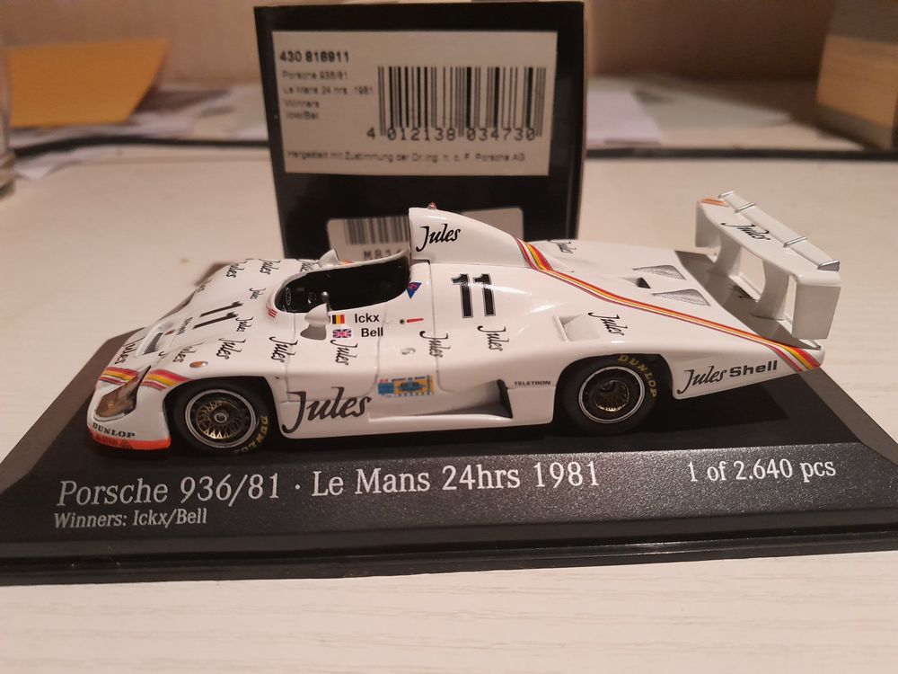 Minichamps 1:43 Porsche 936/81 Le Mans Sieger 1981 (Neu und ...
