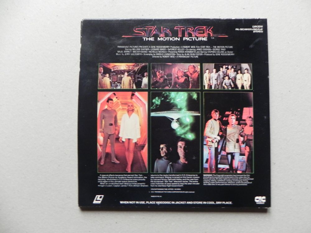 Laserdisc SF Film Star Trek The Motion Picture Engl. Sprache | Kaufen ...