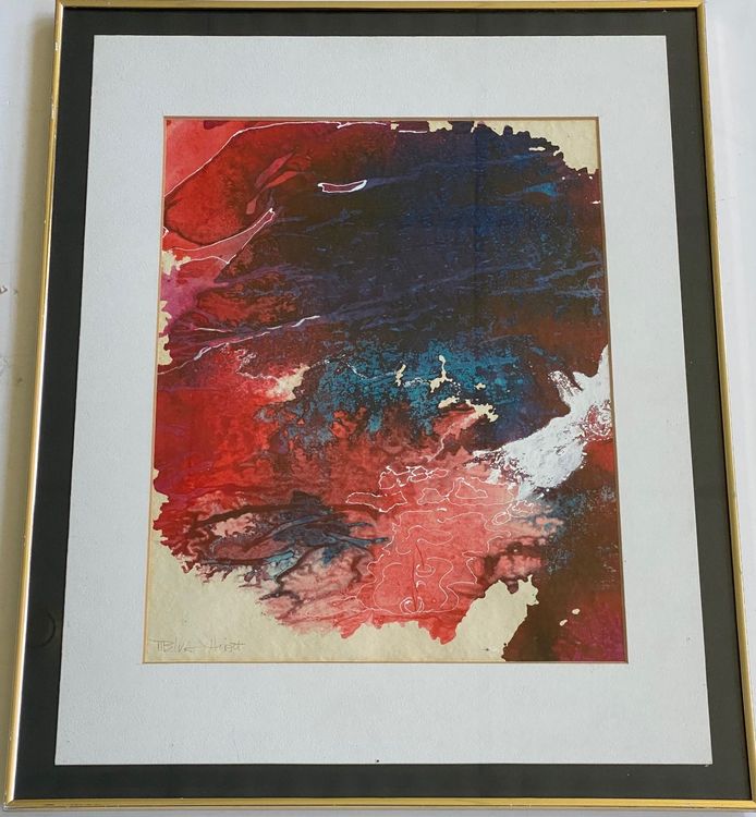 Abstrakte Aquarell unleserlich signiert (Gebraucht) in Root für CHF 5 – mit Lieferung auf ...