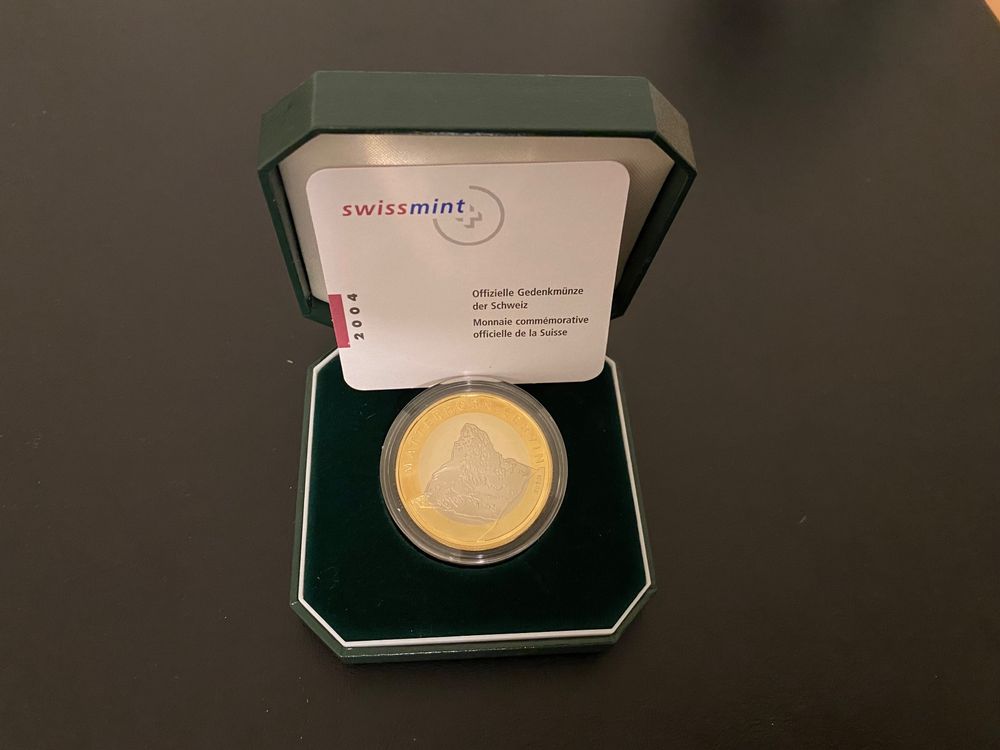 Gedenkmünze 2004 Matterhorn 10.- PP (Neu (gemäss Beschreibung)) in Dällikon für CHF 12.8 – mit ...